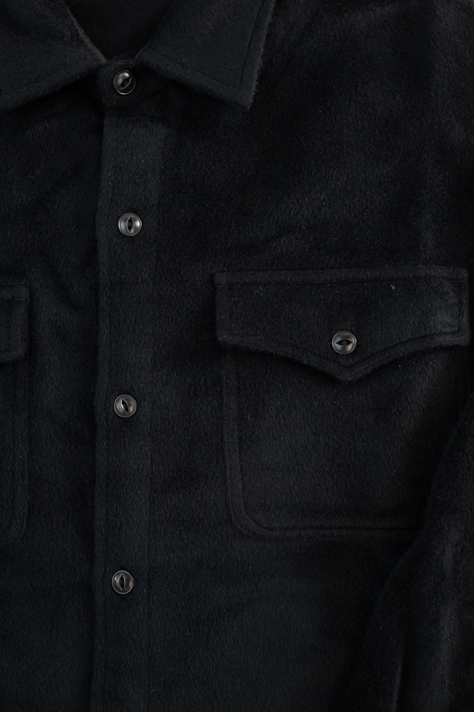 USN Overshirt Wool, Angora - Black | Dant