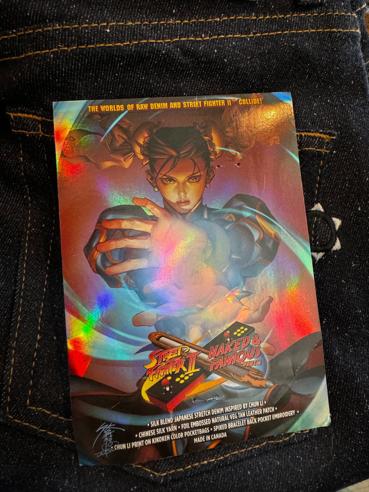 Rare** - Once Worn -Street Fighter II - Chun Li Silk Lightning Leg Nep ...