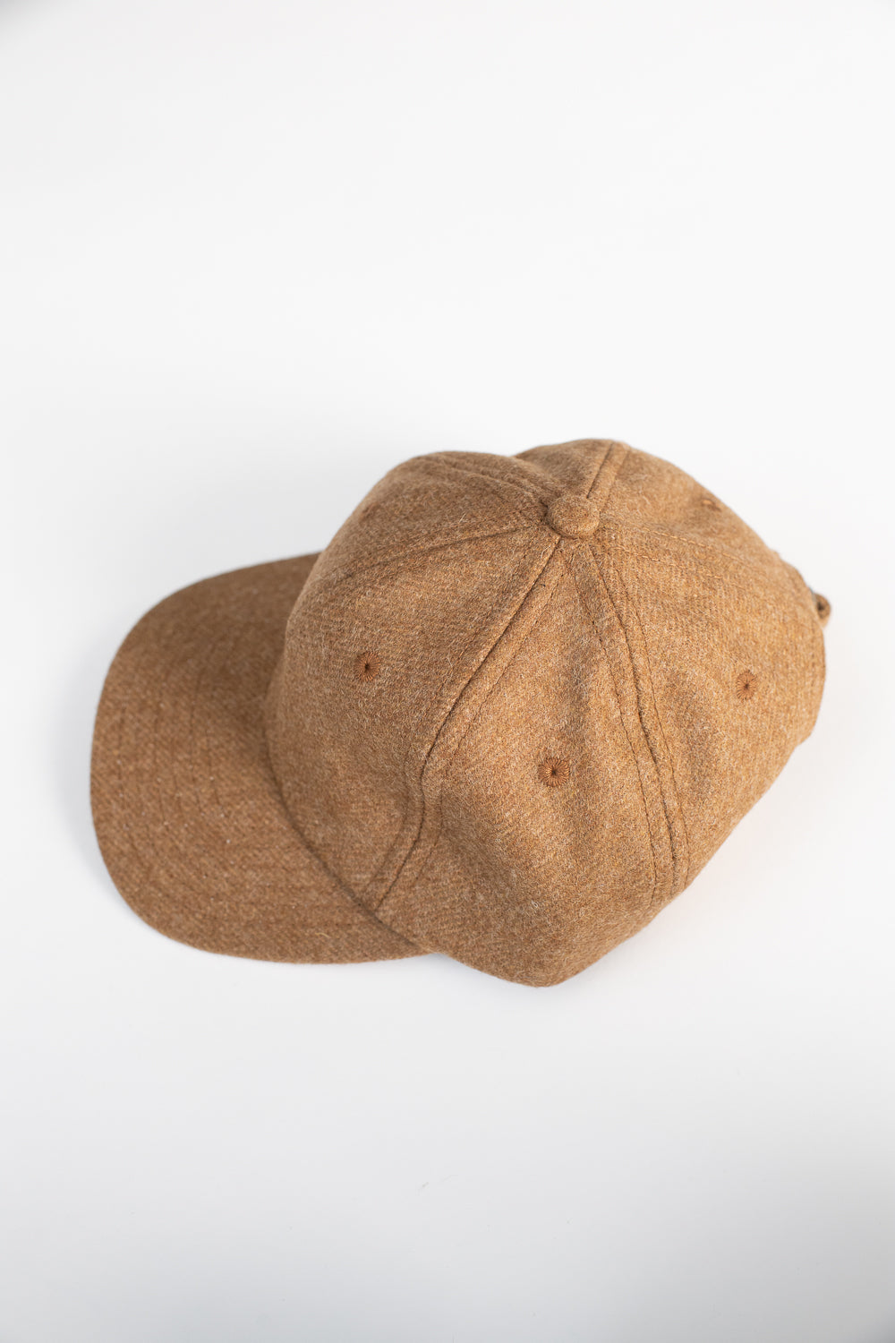 Melton Wool Baseball Hat - Dark Tan Mix | Dant