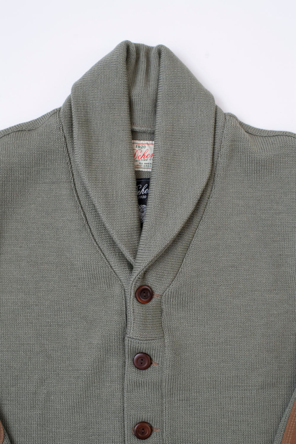 James Dant x Dehen - Shawl Sweater Coat 2.0 - Sage, Field Tan | Dant