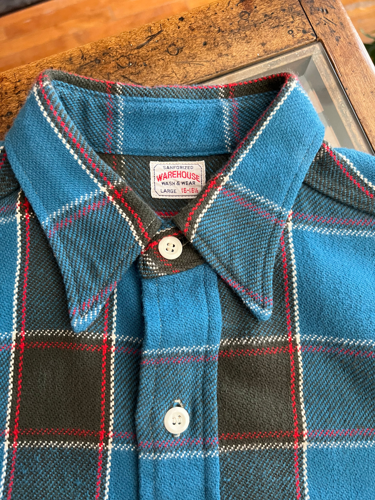 Gently Used Warehouse & Co. Lot 3104 Flannel - Large - Blue | Dant